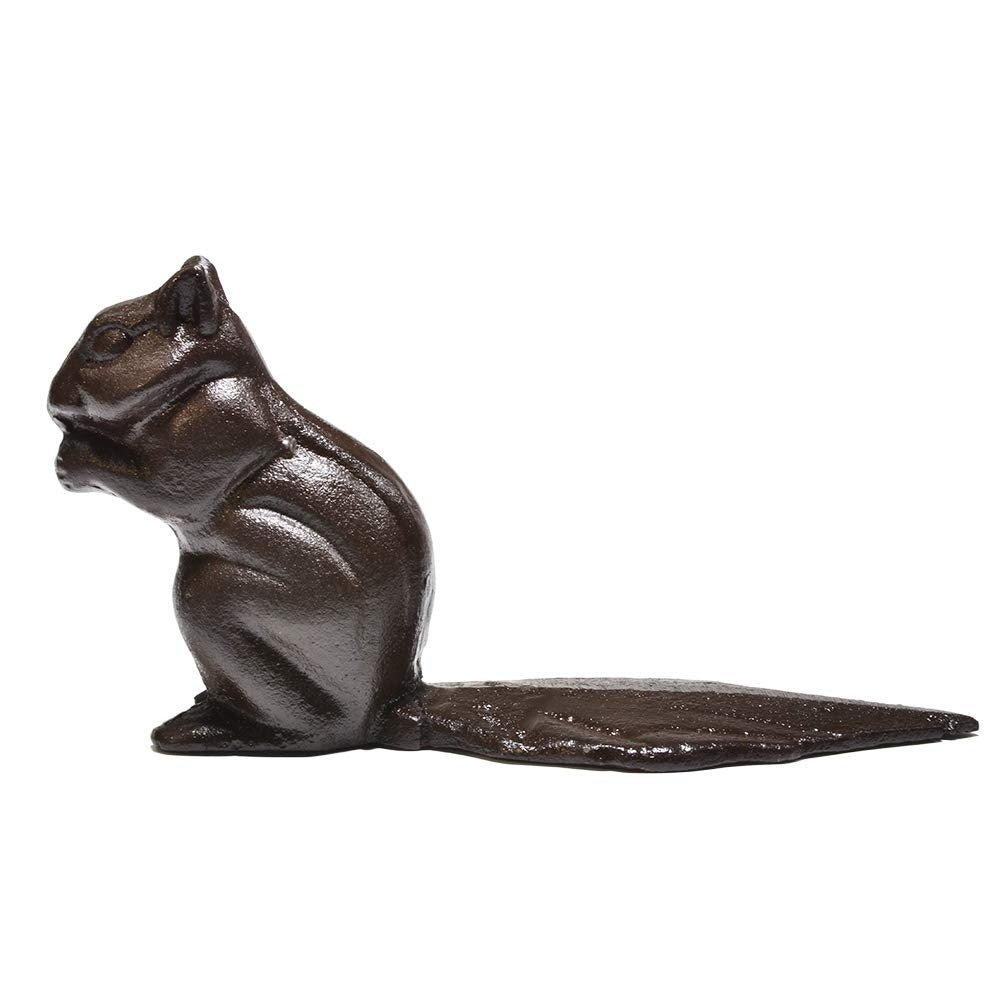 Vintage Cast Iron Door Stopper - Chipmunk